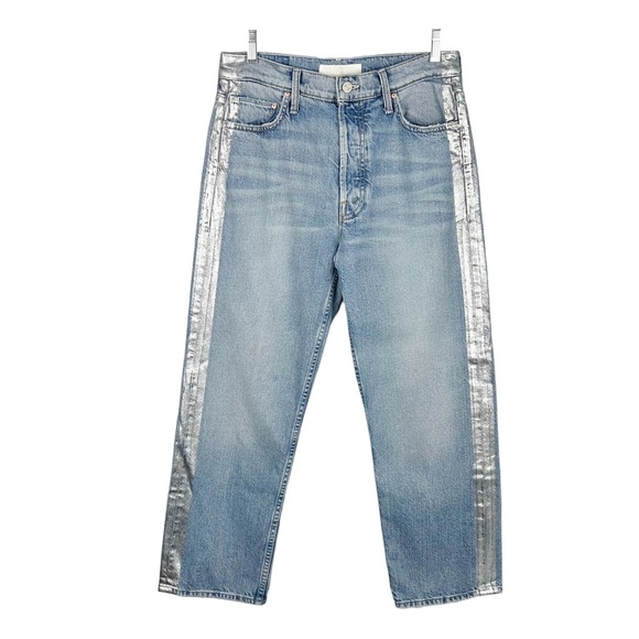 MOTHER | Jeans | Mother Thrasher Metallic Striped Wicked High Rise ...